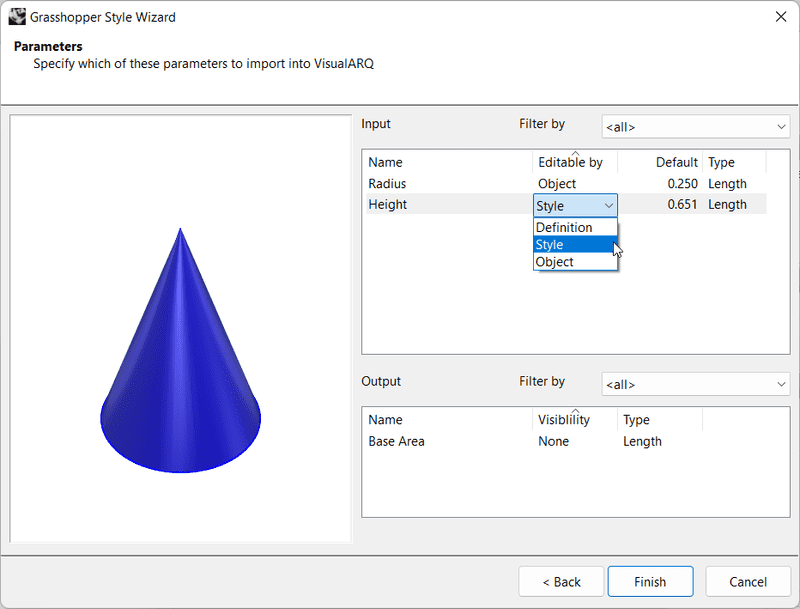 Grasshopper Styles | VisualARQ help